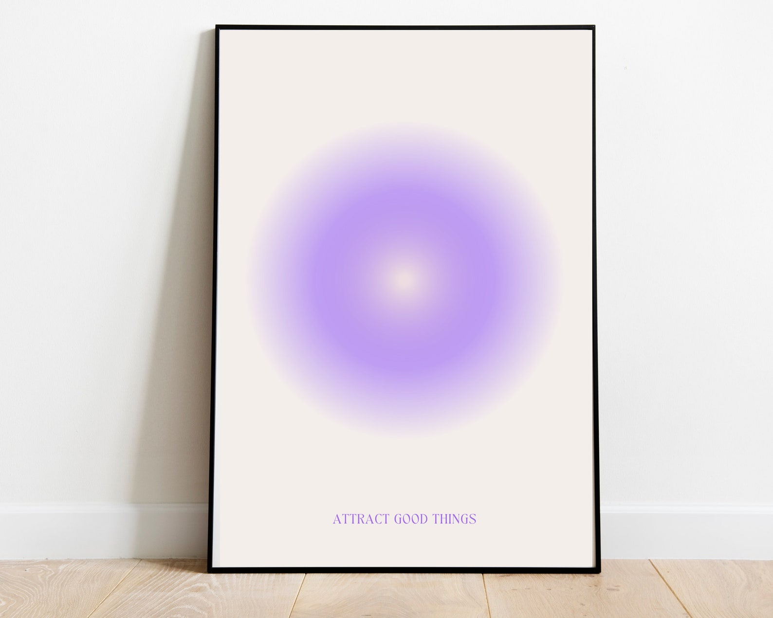 Purple Attract Good Things Gradient Aesthetic Aura Poster - Etsy
