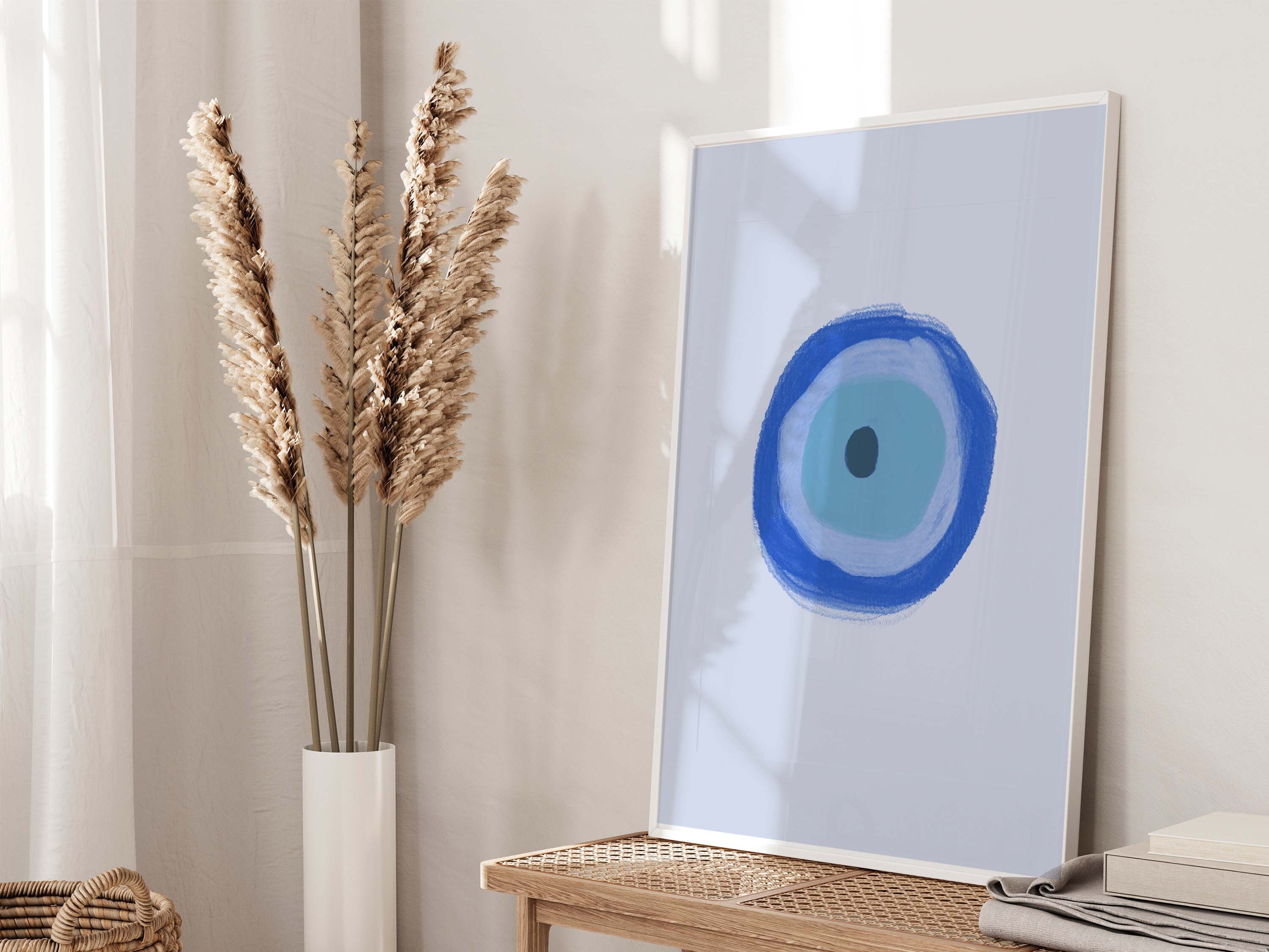 Evil Eye Print, Digital Download, Aesthetic Printable Wall Art ...