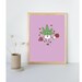 Weed Art Poster, Marijuana Poster Print, Cannabis Art Cartoon, Stoner ...