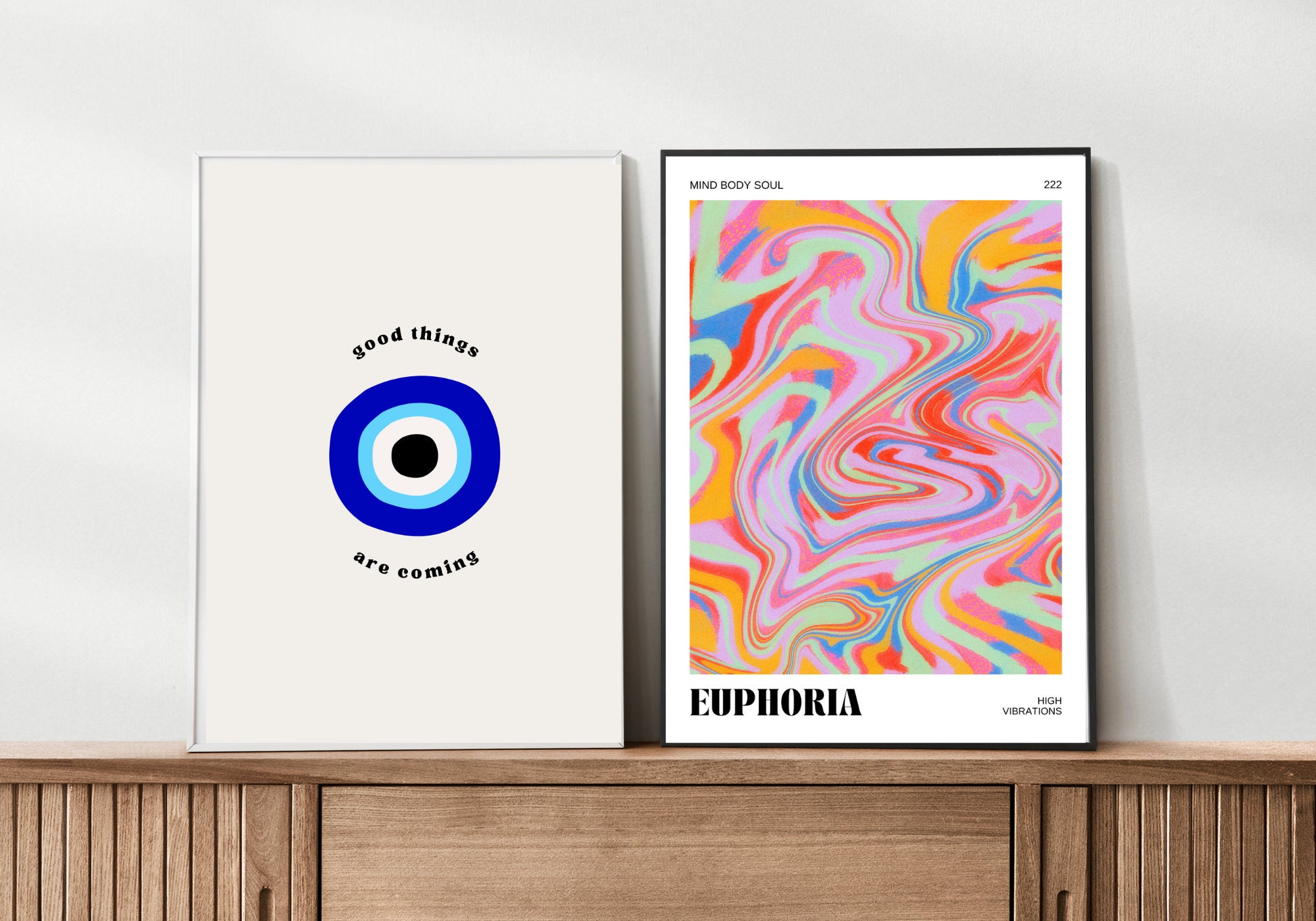 Euphoria Evil Eye Aesthetic Poster Mind Body Soul Energy Aura Poster ...