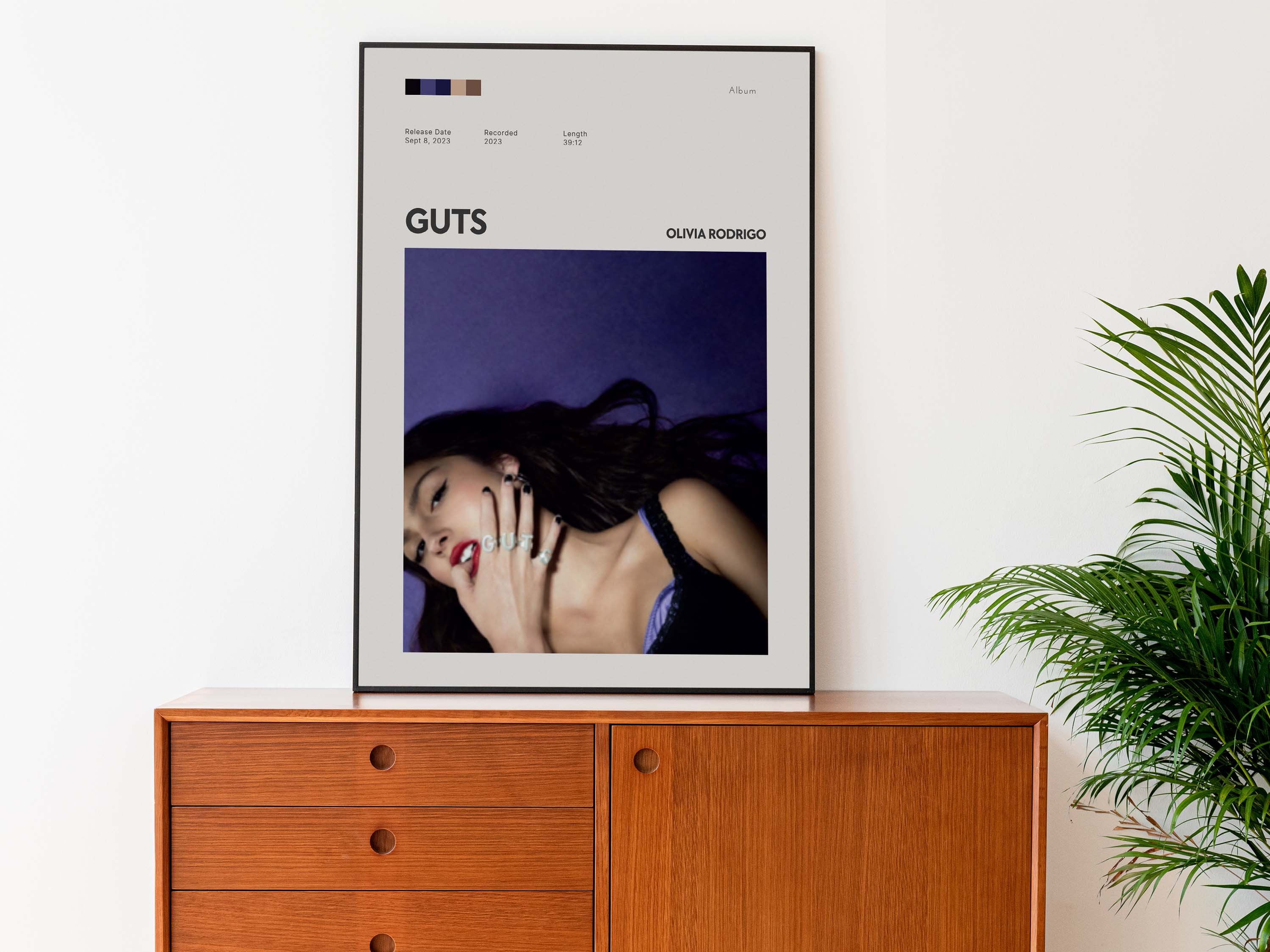 GUTS Olivia Rodrigo Album Art Poster - Home Decor - Wall Art - Album ...