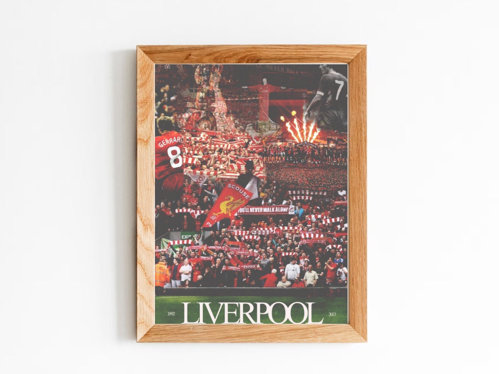 Liverpool FC Poster Digital Download | Premier League Football Soccer ...