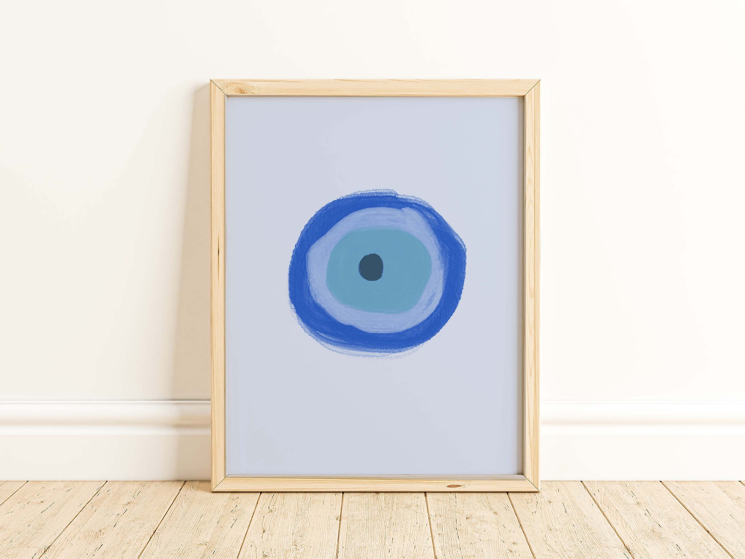 Evil Eye Print, Digital Download, Aesthetic Printable Wall Art ...