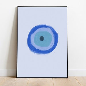 Evil Eye Print, Digital Download, Aesthetic Printable Wall Art ...