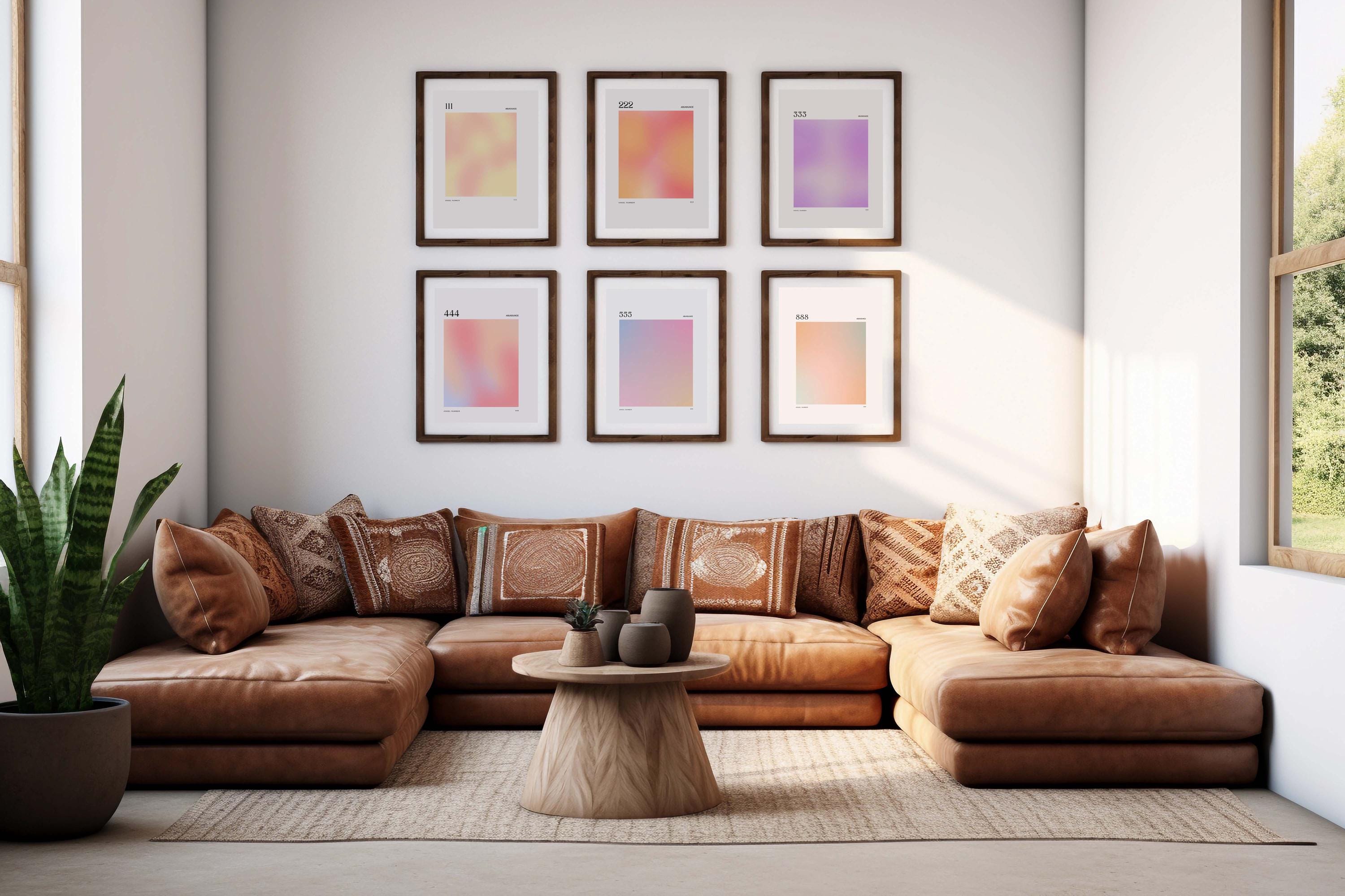 Set of 6 Aesthetic Aura Angel Number Affirmation | Trendy Spiritual ...