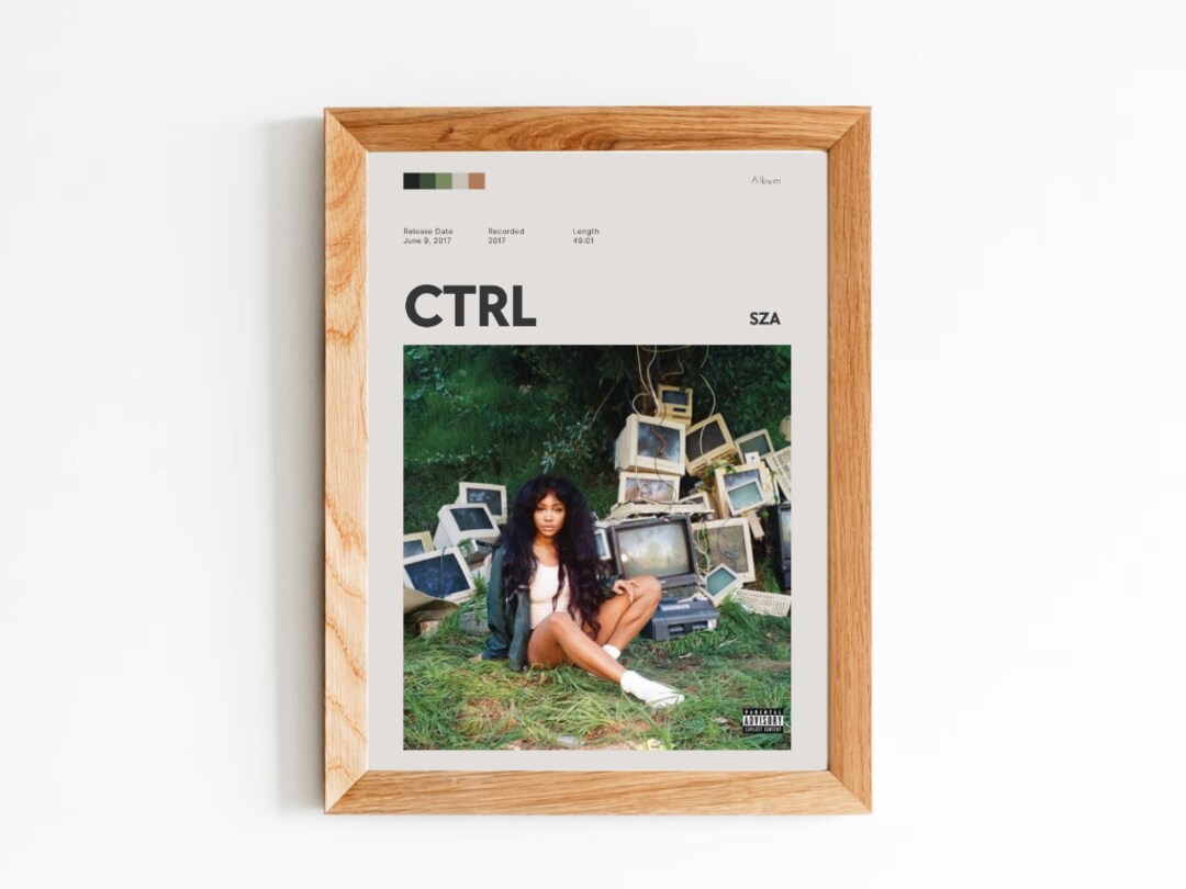 SZA Ctrl Album Art Poster Home Decor Wall Art Tracklist - Etsy