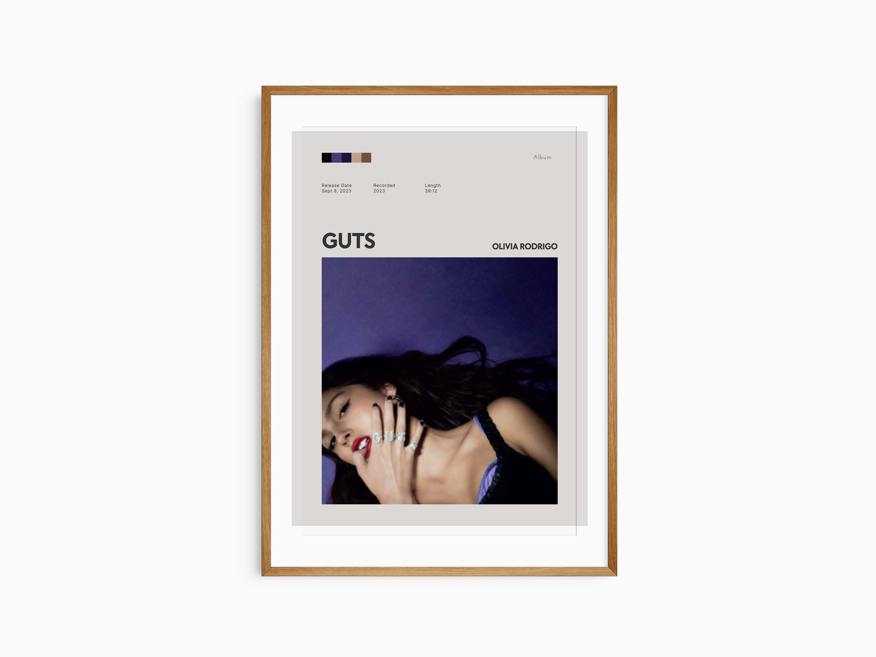 GUTS Olivia Rodrigo Album Art Poster Home Decor Wall Art Album Cover ...