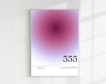 555 Aesthetic Poster - Etsy
