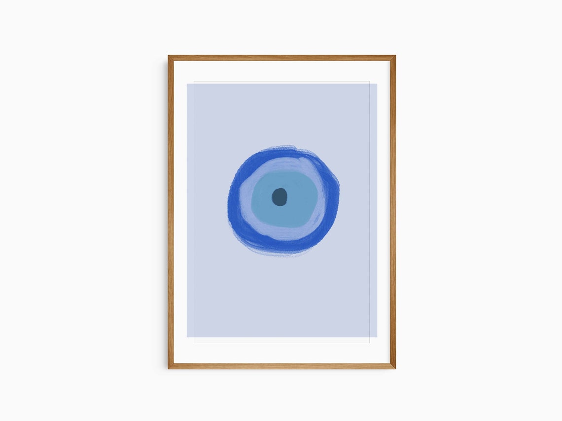 Evil Eye Print, Digital Download, Aesthetic Printable Wall Art ...