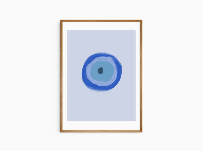 Evil Eye Print, Digital Download, Aesthetic Printable Wall Art ...