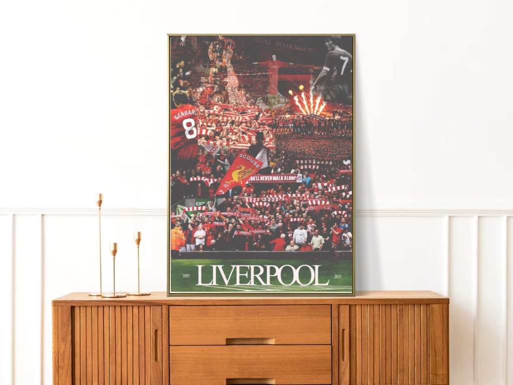Liverpool FC Poster Digital Download | Premier League Football Soccer ...