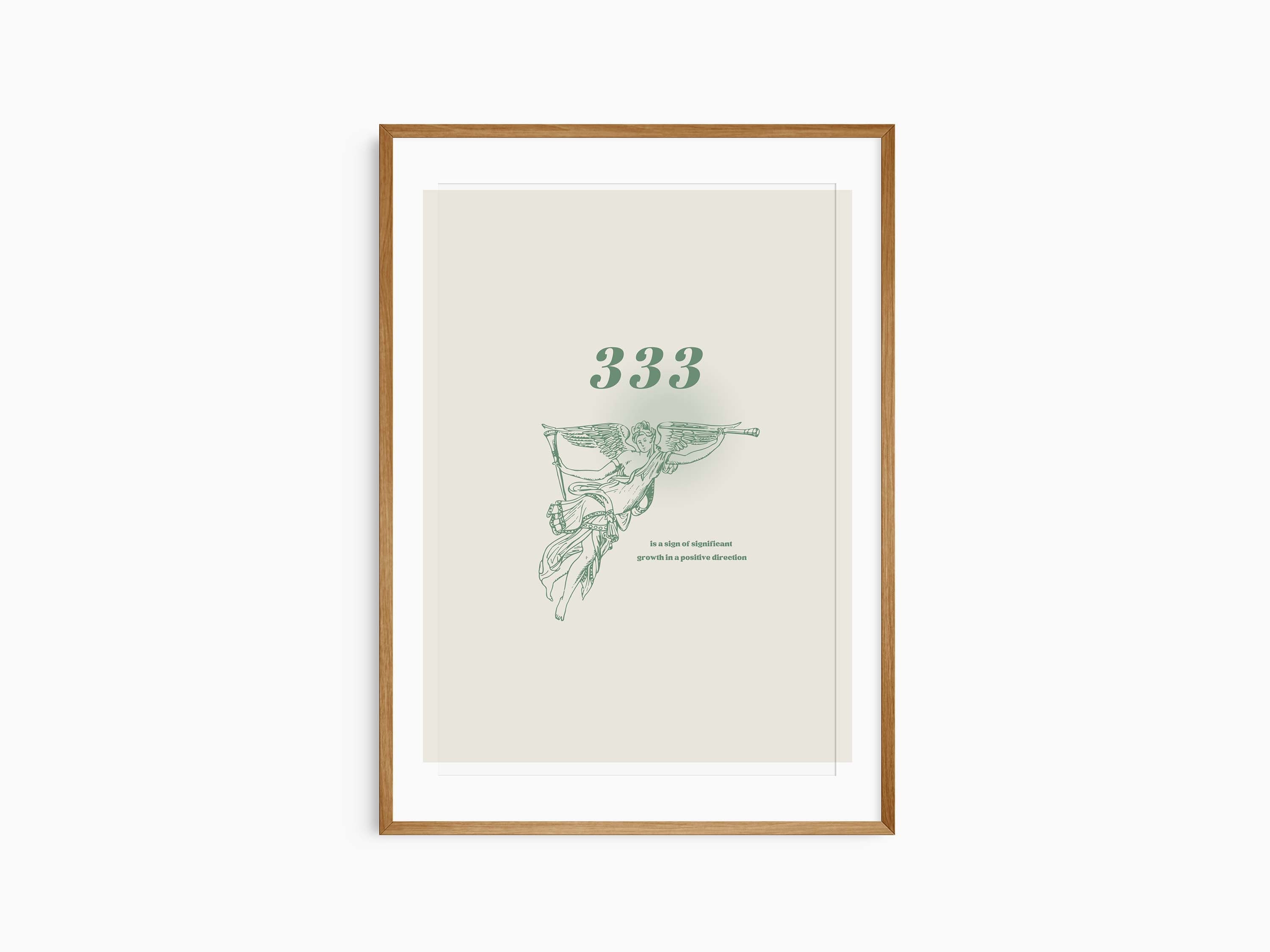 333 Aesthetic Angel Number Poster, Digital Download Print, Trendy ...