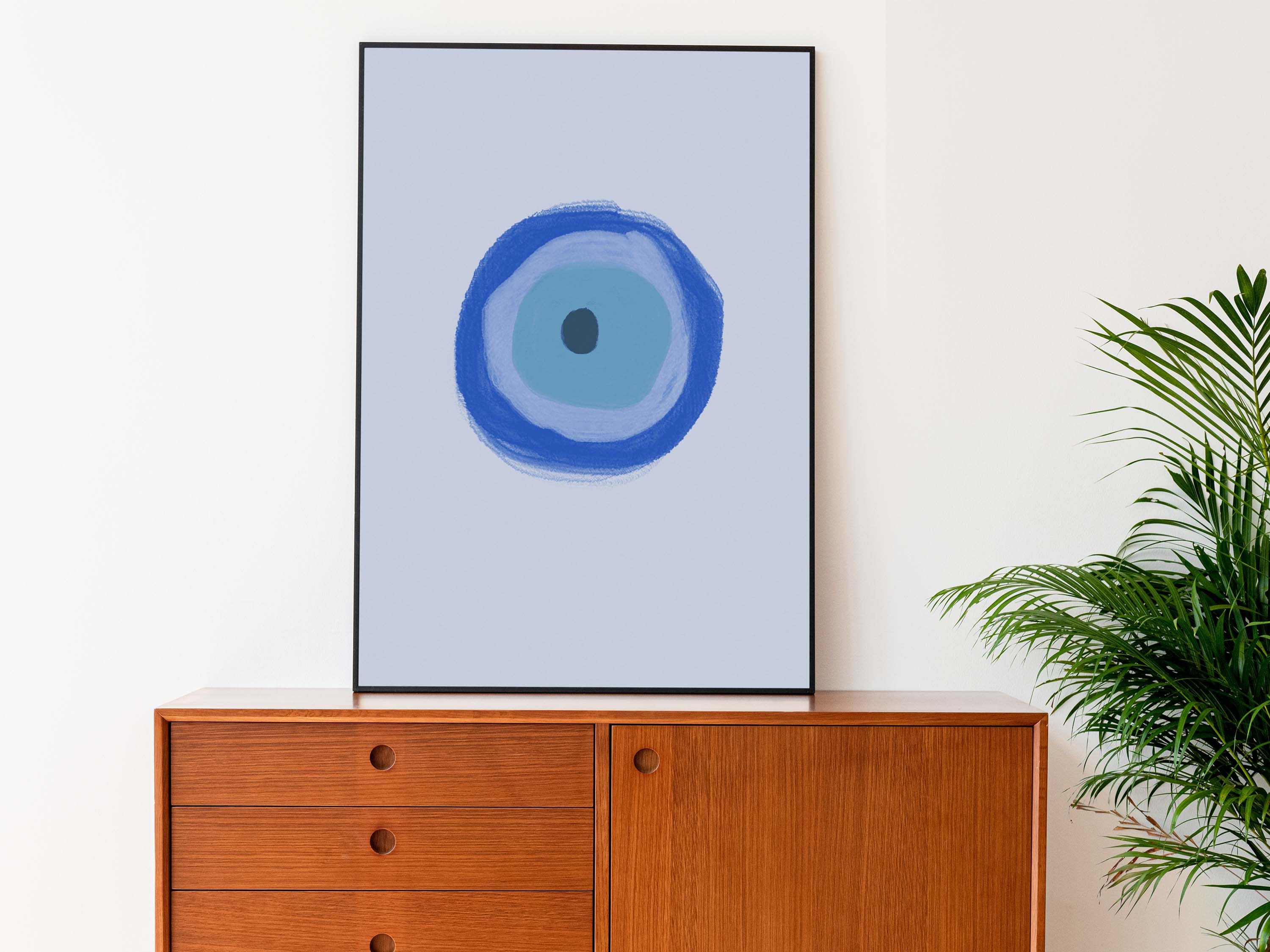 Evil Eye Print, Digital Download, Aesthetic Printable Wall Art ...