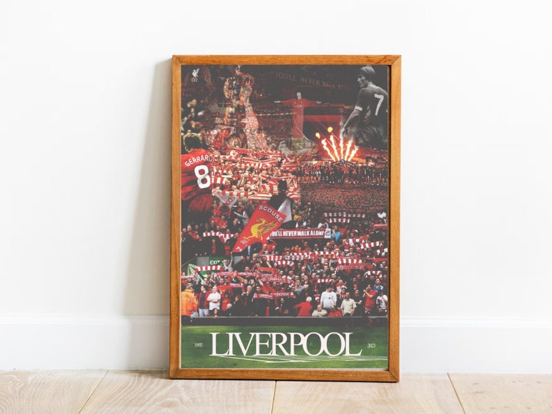 Liverpool FC Poster Digital Download | Premier League Football Soccer ...