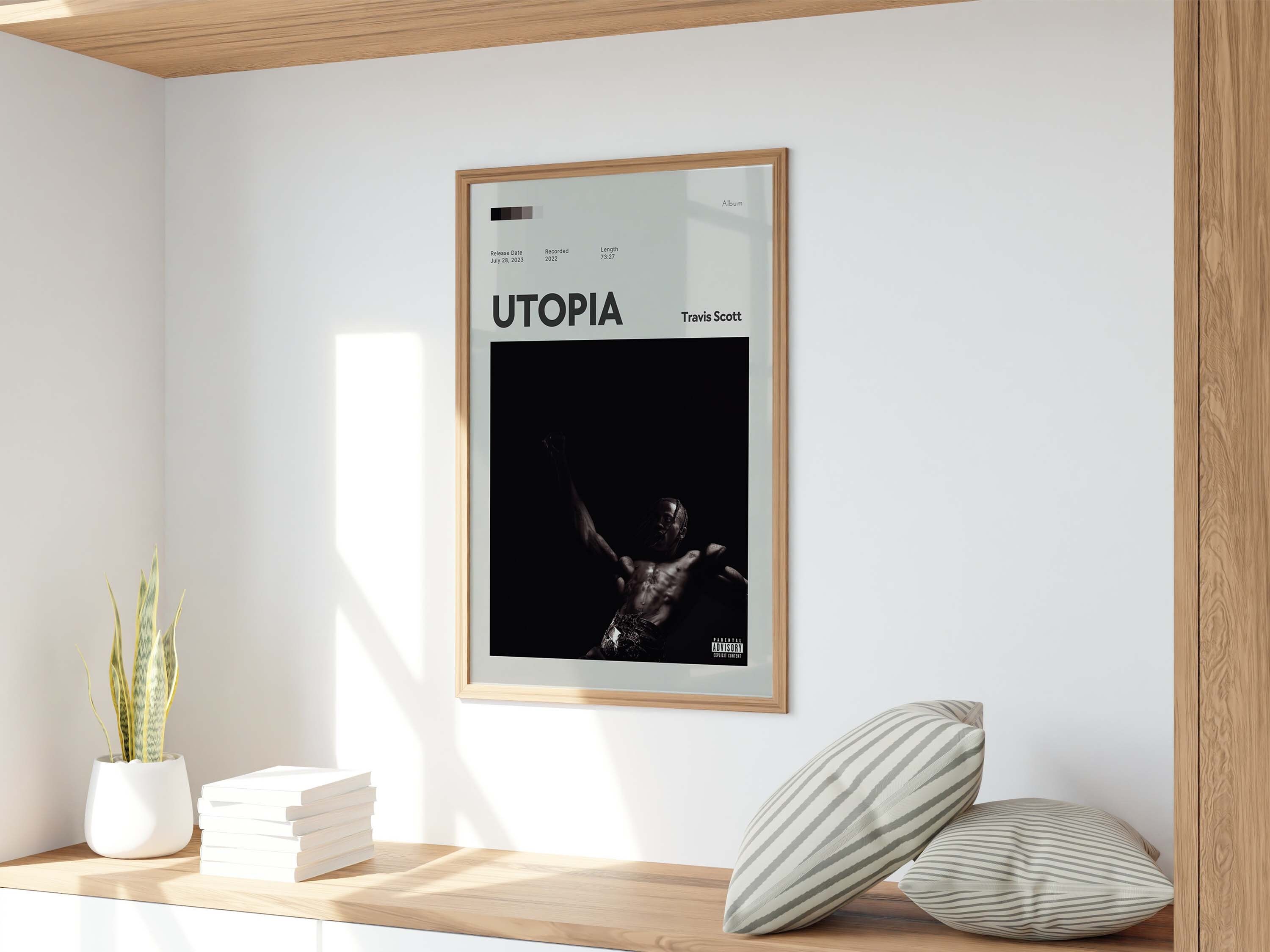 Utopia Travis Scott Album Art Poster Home Decor Wall Art Tracklist - Etsy
