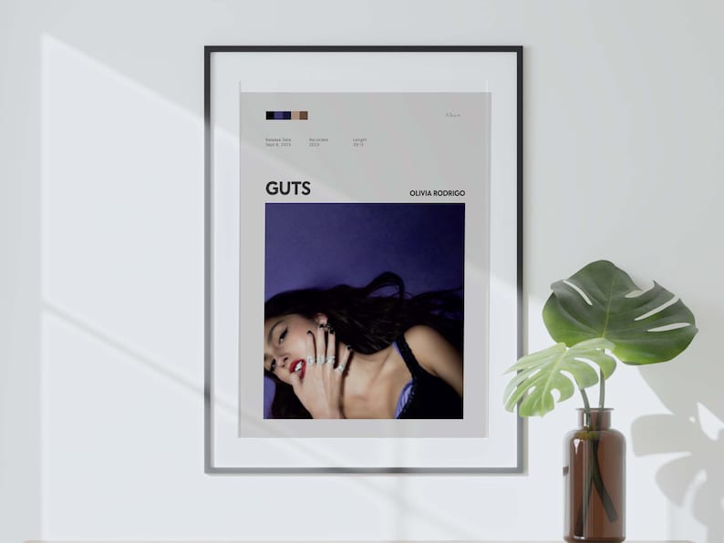GUTS Olivia Rodrigo Album Art Poster: Home Decor (digital Download) - Etsy