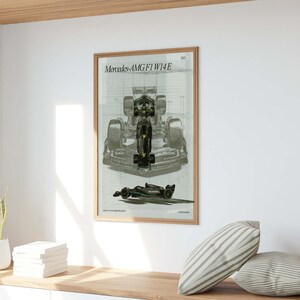 Formula One Mercedes AMG F1 W14E Poster Digital Download | Formula 1 ...