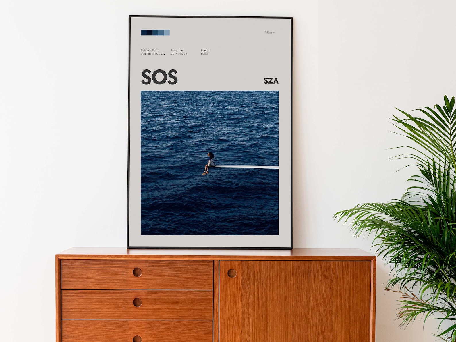 SZA SOS Album Art Poster Home Decor Wall Art Album Cover Art - Etsy