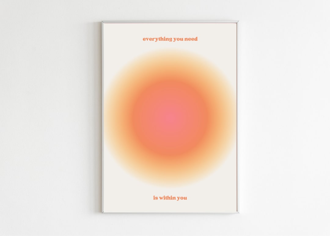 Everything You Need is Within You Aesthetic Poster Aura Poster, Digital ...