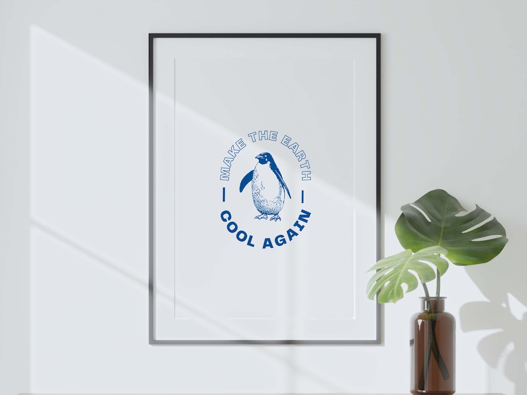 Make the Earth Cool Again Digital Print | Climate Change Print Design ...