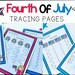 Fourth of July Tracing Fine Motor Pages - Etsy