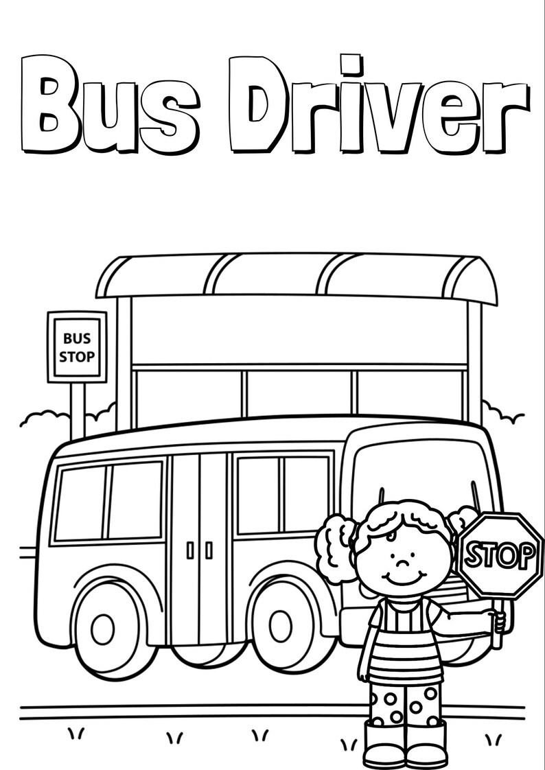 Community Helpers Coloring Pages | Printable Preschool Activities (PDF ...