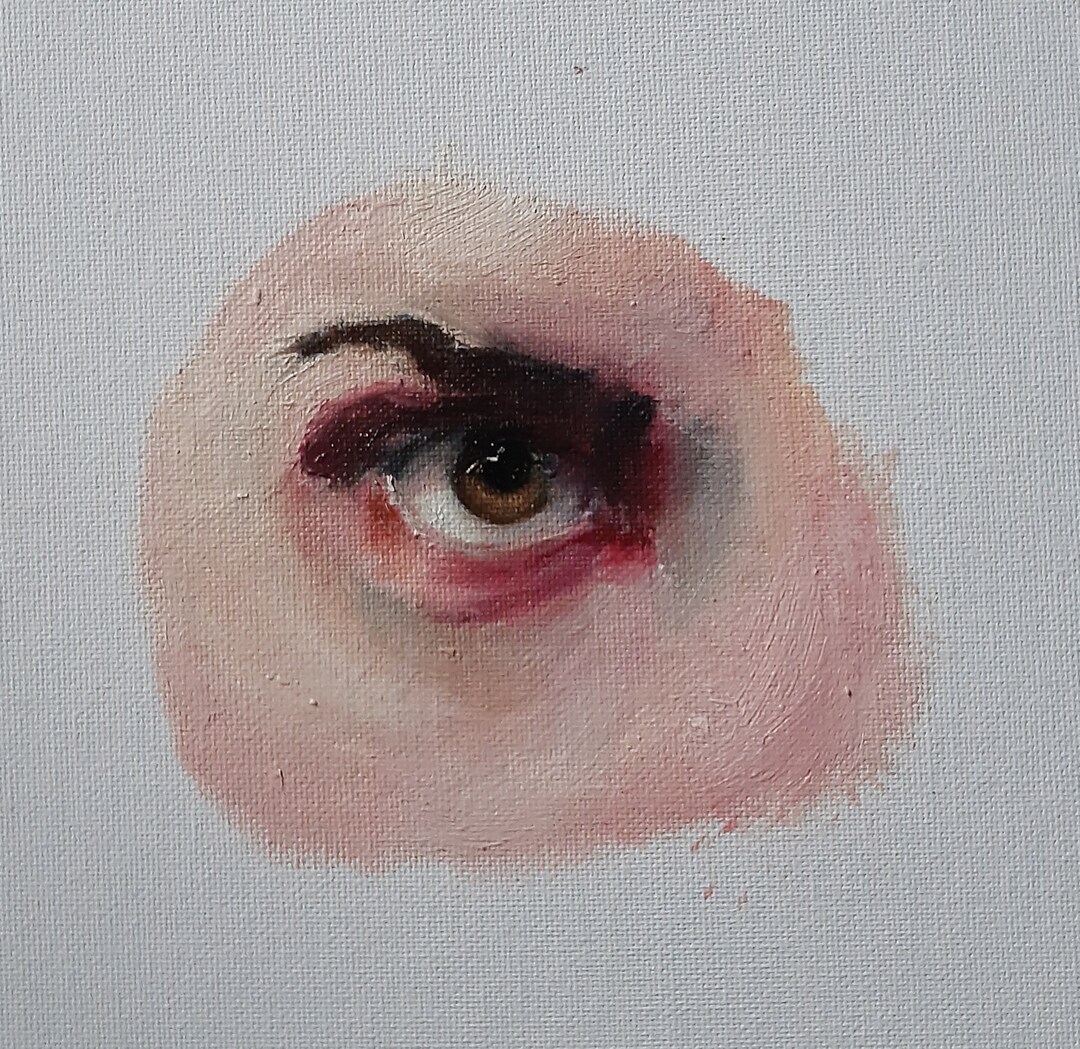 Oil Painting Eye Angry Realistic Art Artist - Etsy