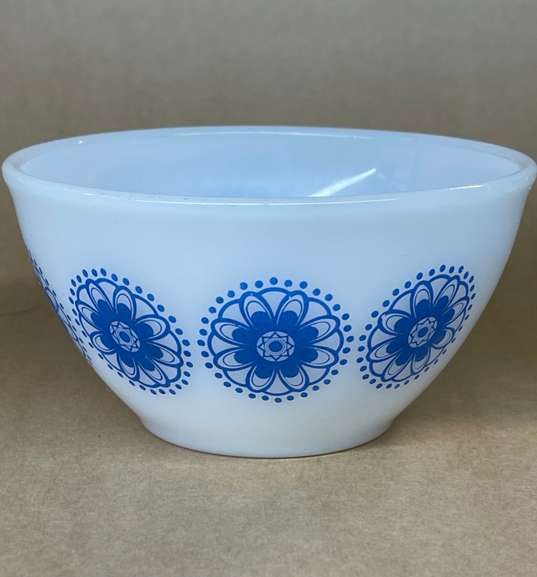 Rare Pyrex Agee Australian Blue Doily Bowl Vintage 12.7cm Excellent ...