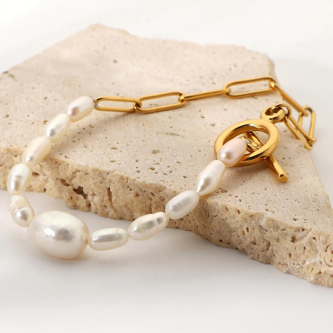 Best Gold Pearl Bracelet Jewelry Gift for Women Best Vintage - Etsy