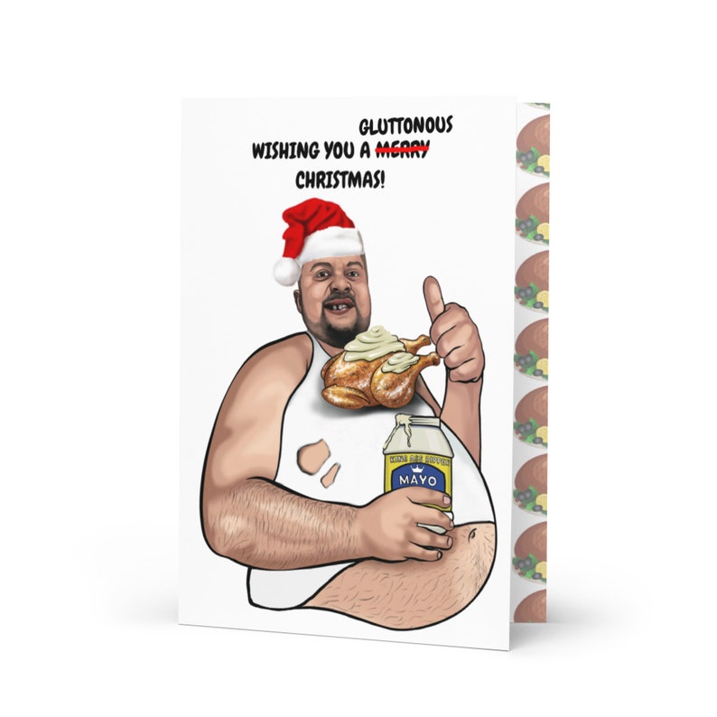 KING ASS RIPPER Christmas Greeting Card Funny Fat Slob Glutton - Etsy