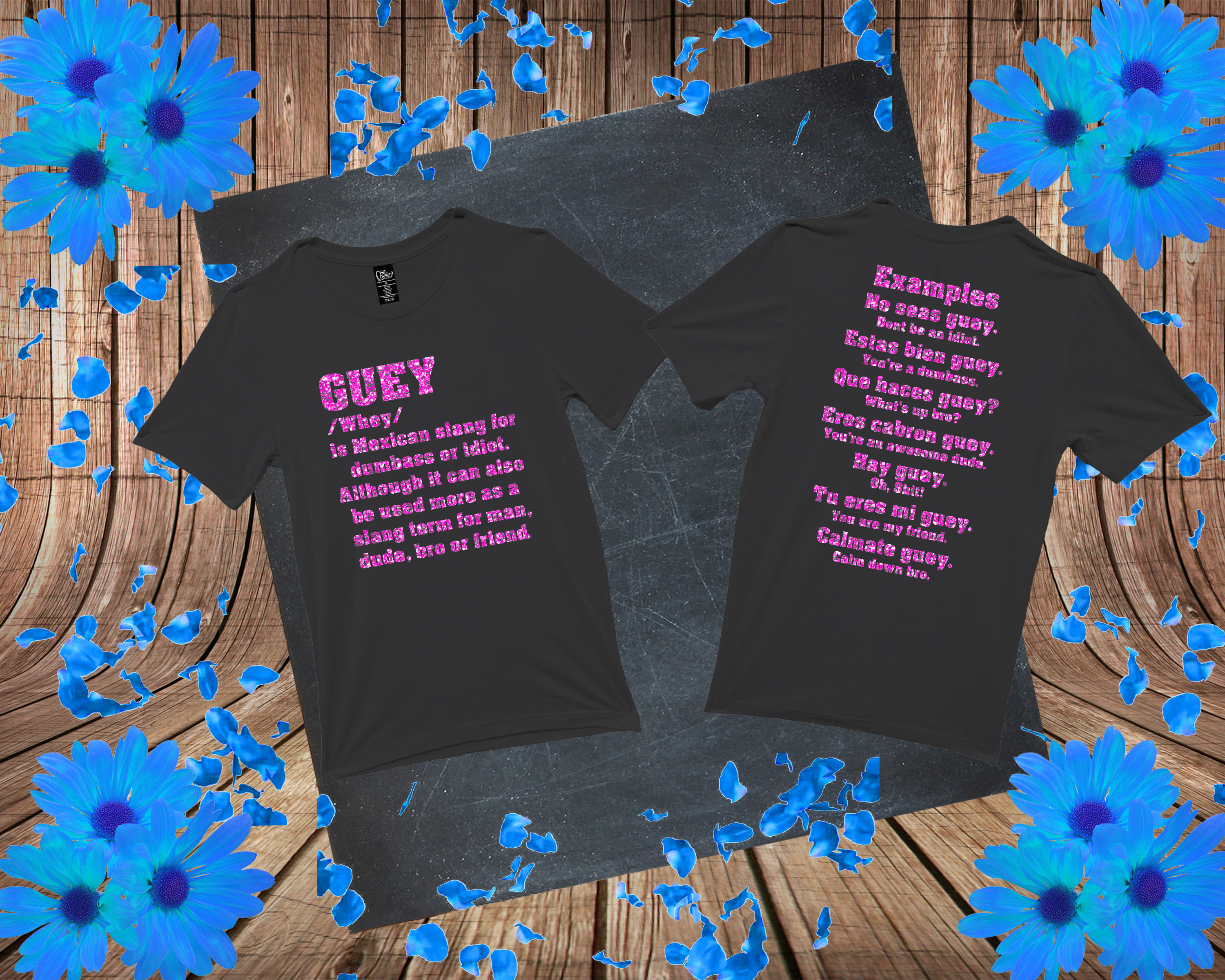 Guey Shirt W/definition Mexican Gag Gags Customizable - Etsy
