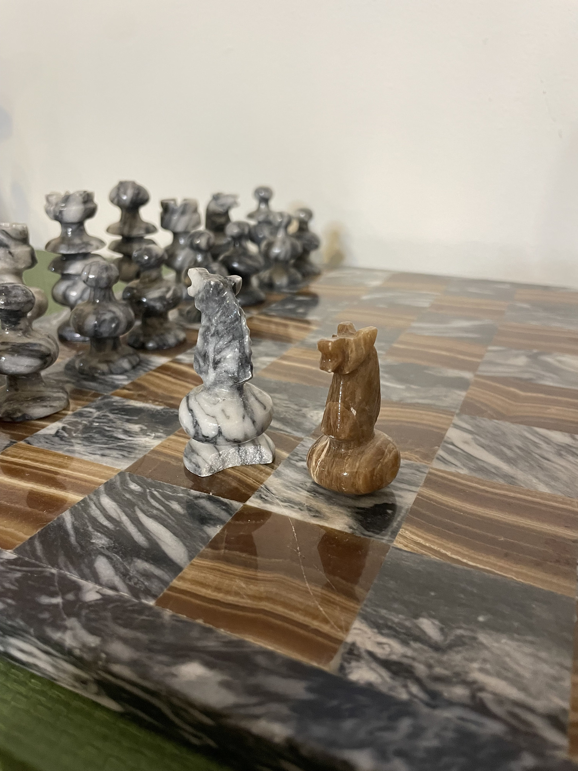 Vintage Stone Chess Set see Description - Etsy