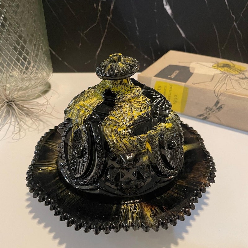 Red Butter Dish - Etsy