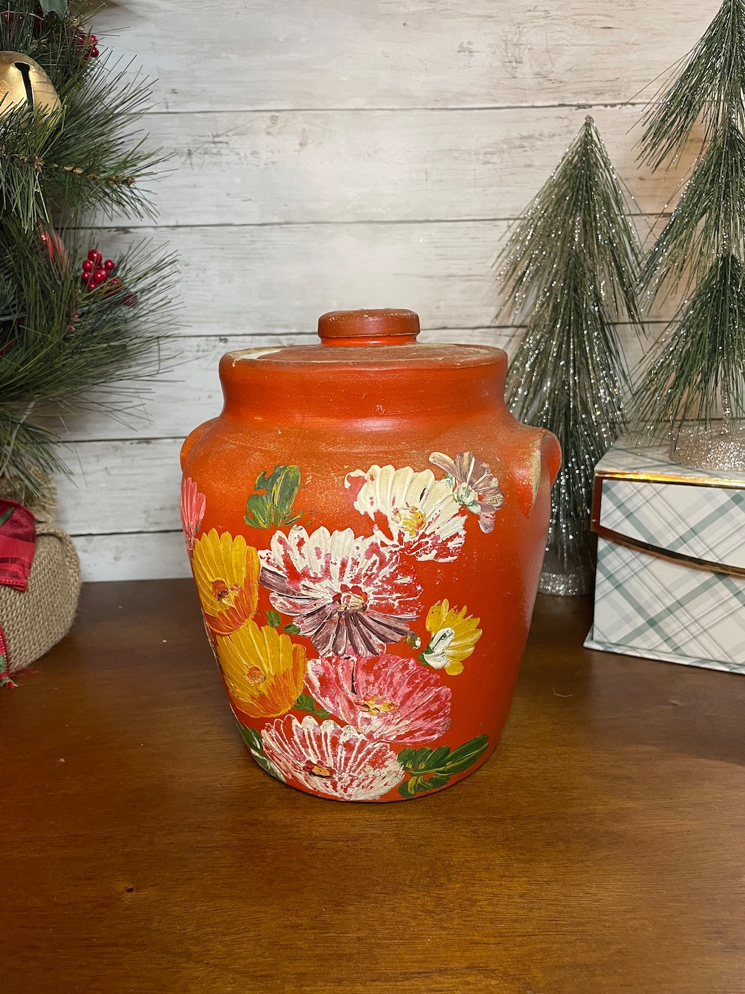 Ransburg Hand-painted Cookie Jar - Etsy