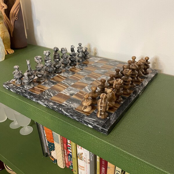 Stone Chess Set - Etsy