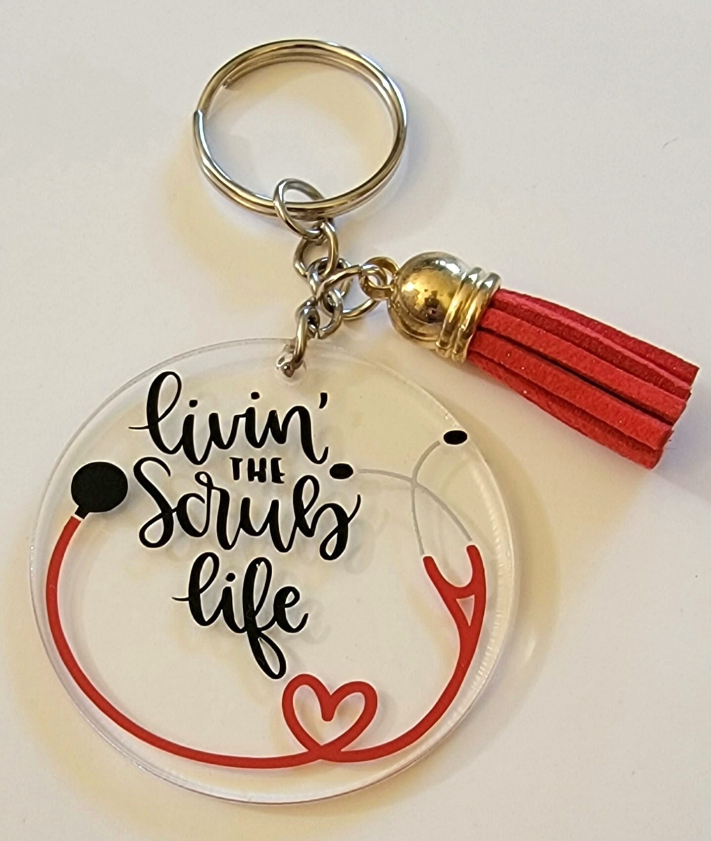 Cute Acrylic Keychains With Coordinating Tassle. - Etsy