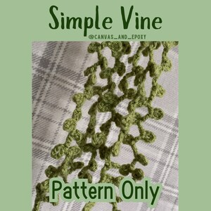 Simple Vines Crochet Pattern - Etsy
