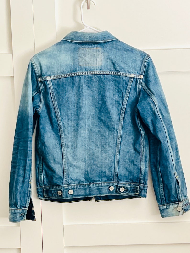 Vintage Distressed Stonewash Hudson Bay Stripe Wool Jacket - Etsy