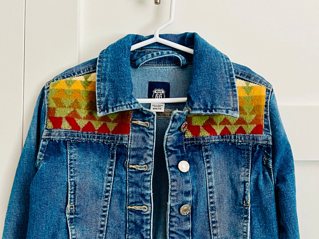 Youth Girls Southwestern Aztec Jean Jacket - Etsy