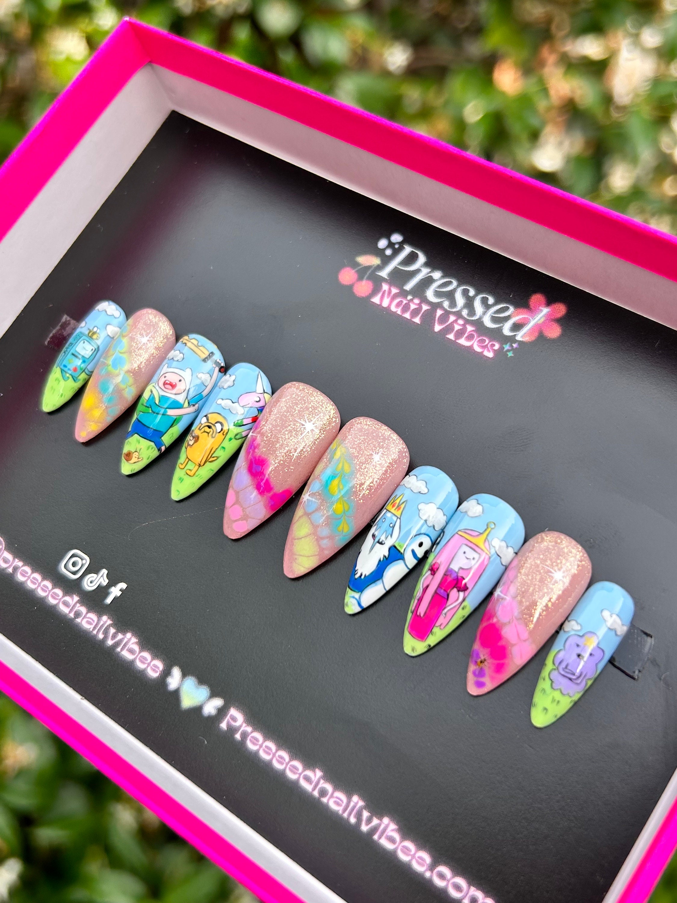 Adventure Time Nail Art