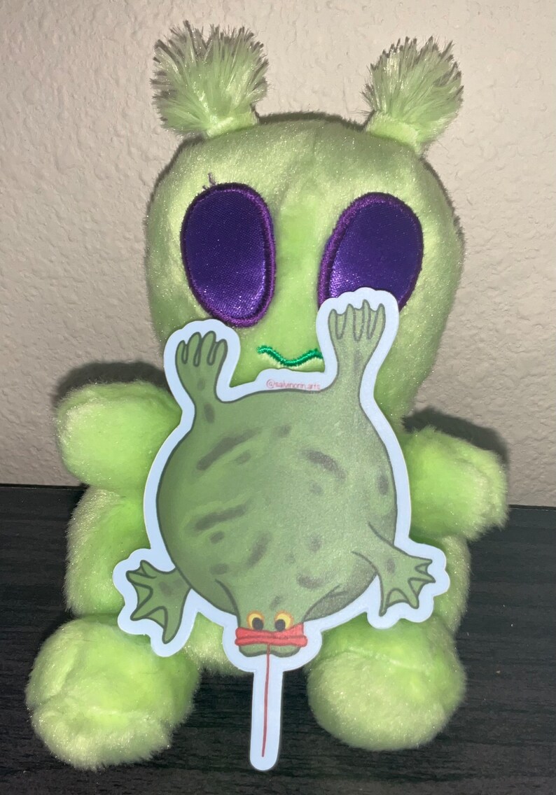 Shrek Inspired Frog Balloon Sticker - Etsy