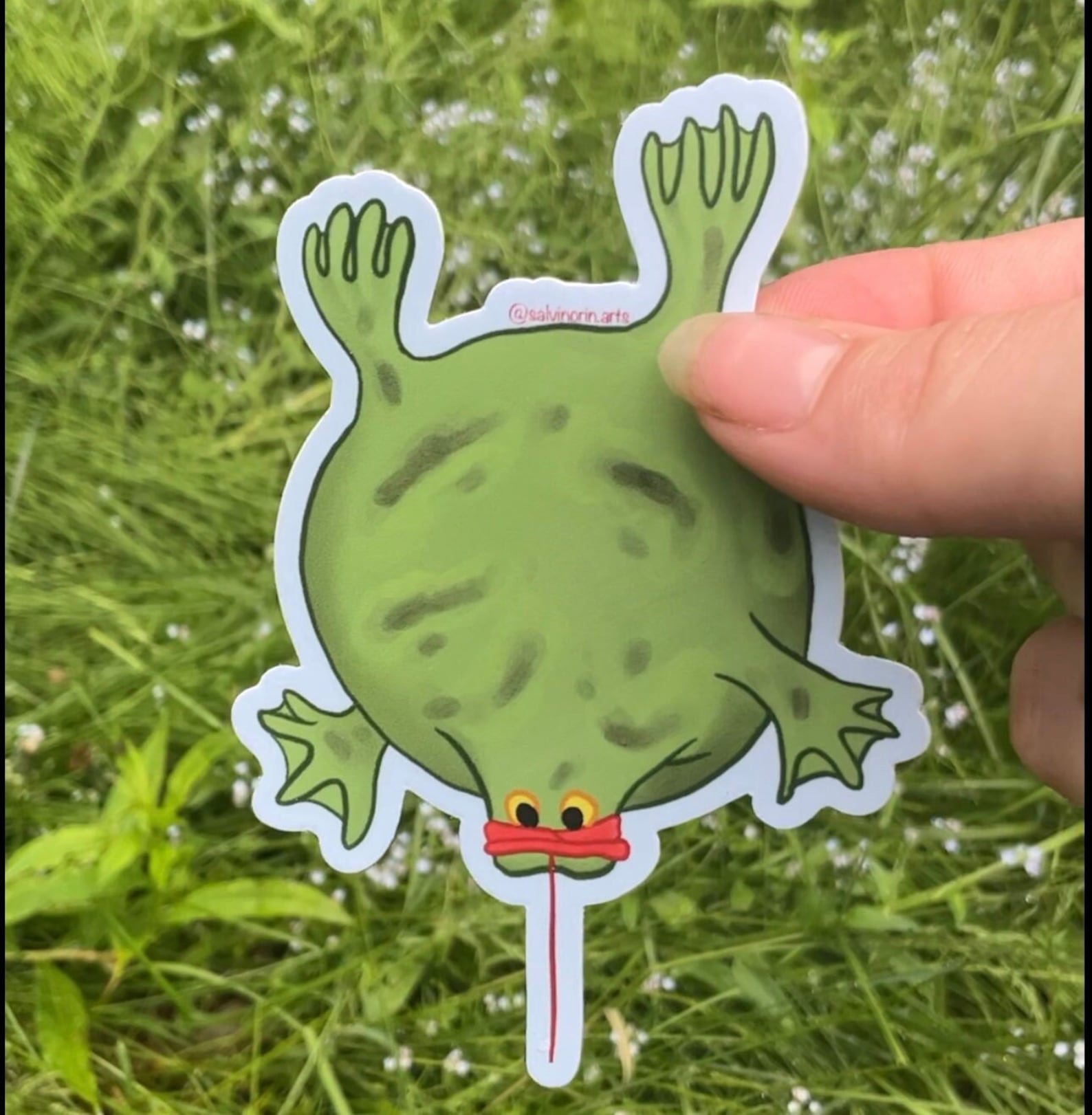 Shrek Inspired Frog Balloon Sticker - Etsy