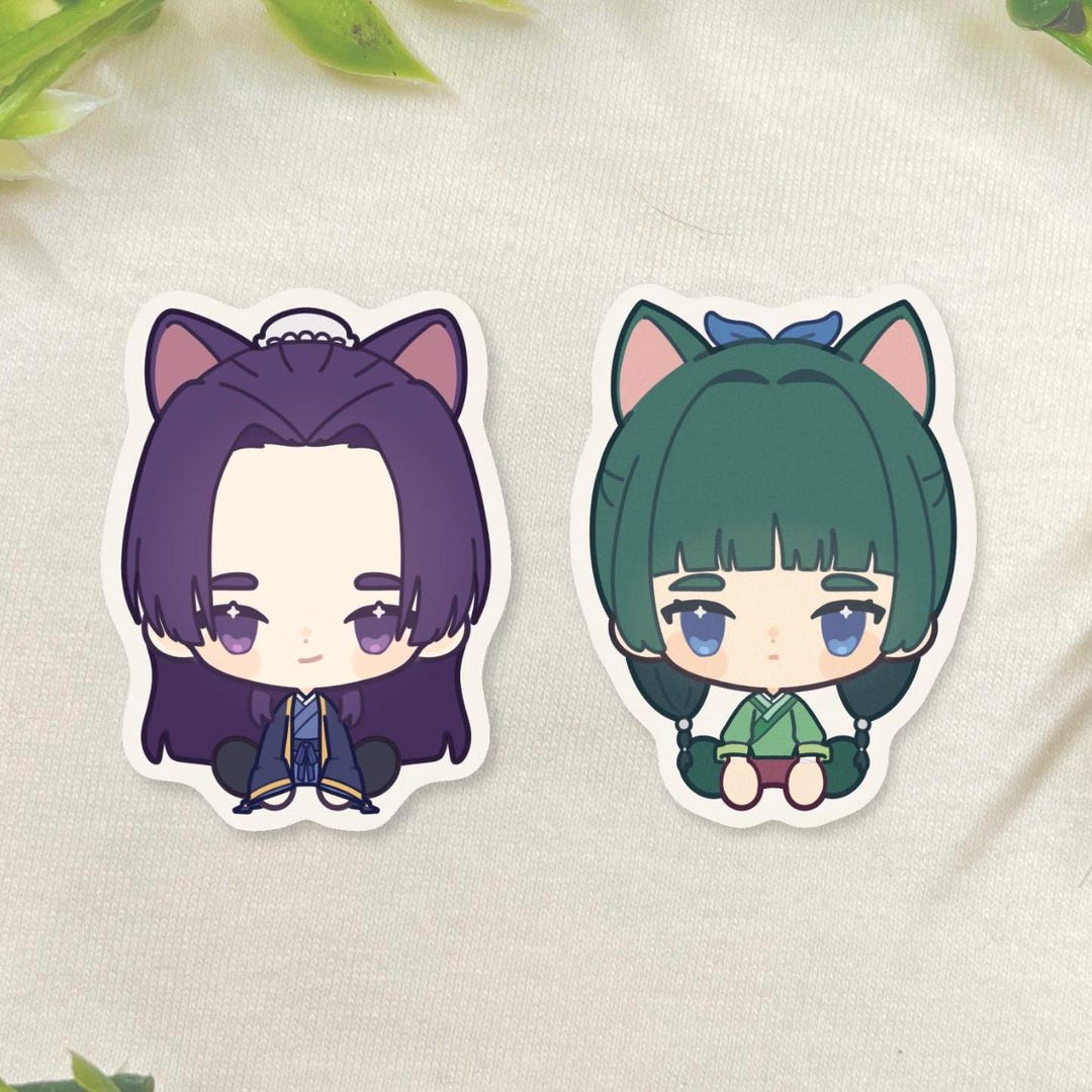 Jinshi and Maomao Vinyl Sticker Pack | Water Bottle, Laptop, Notebook ...