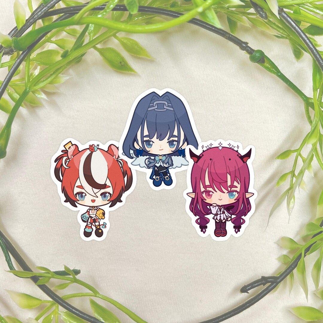 Hololive English Promise 2 Inch Stickers | Kronii, Baelz, Irys | Heavy ...