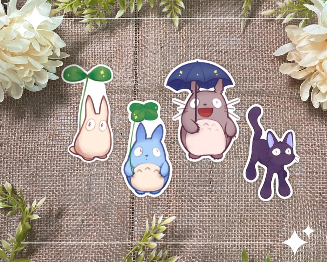 My Neighbor Totoro Vinyl Sticker Pack Studio Ghibli High - Etsy