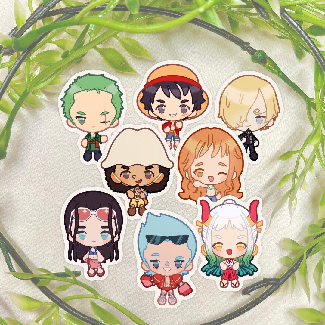 Straw Hat Pirates Vinyl Stickers | Water Bottle, Laptop, Notebook Decal ...