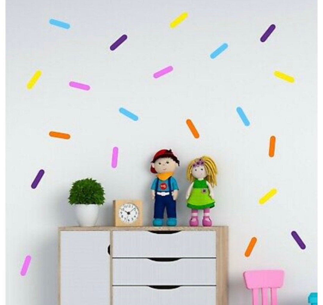 Rainbow Sprinkle Stickers 250 Pack - Etsy UK