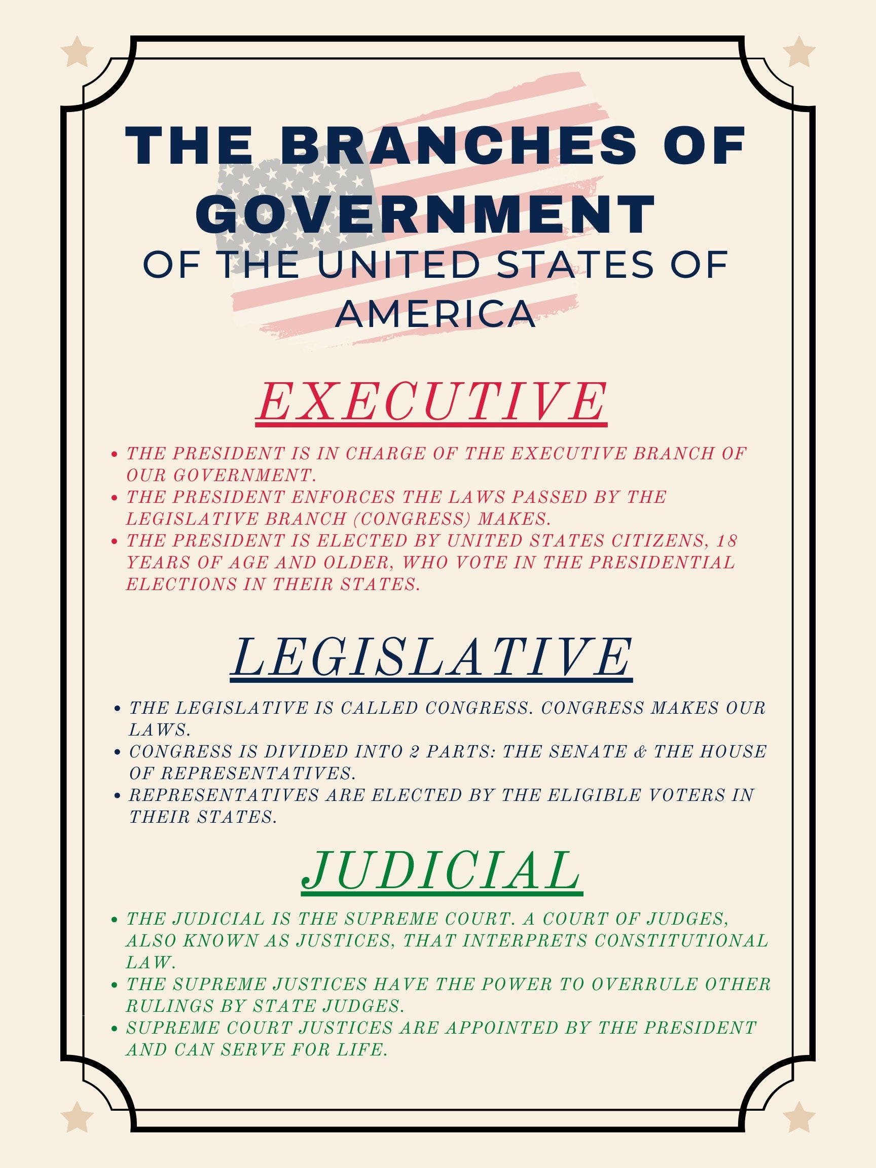 Executive Branch Of Government Powers
