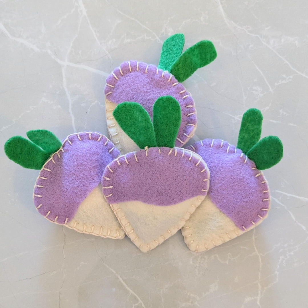 Handmade Felt Turnip Cat Toy: Catnip Filled, Vegan Friendly - Etsy