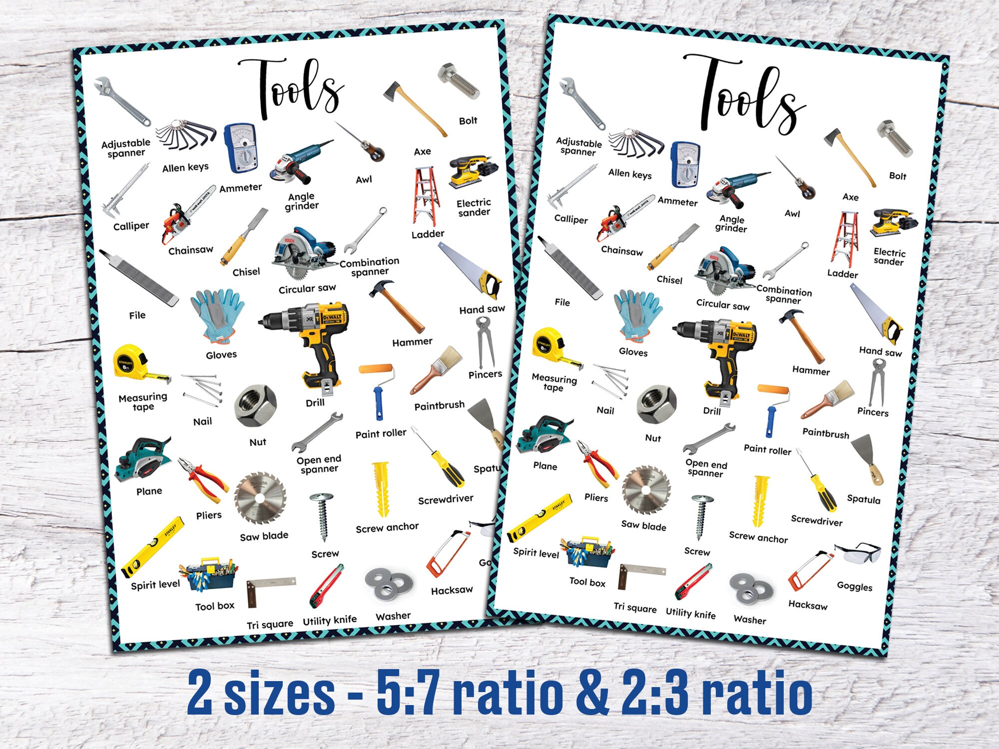 Tools Poster, INSTANT DOWNLOAD Montessori Poster, Printable Montessori ...